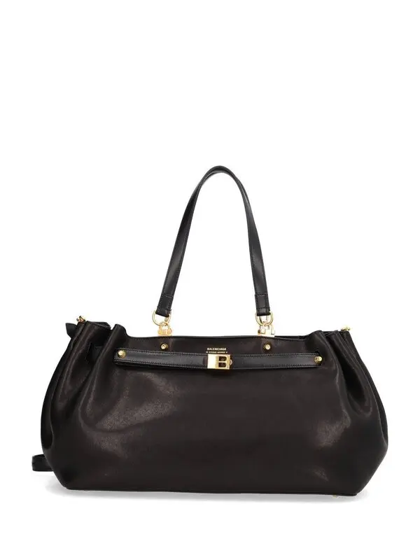 Balenciaga Medium Fan Carryall Handbag - Black
