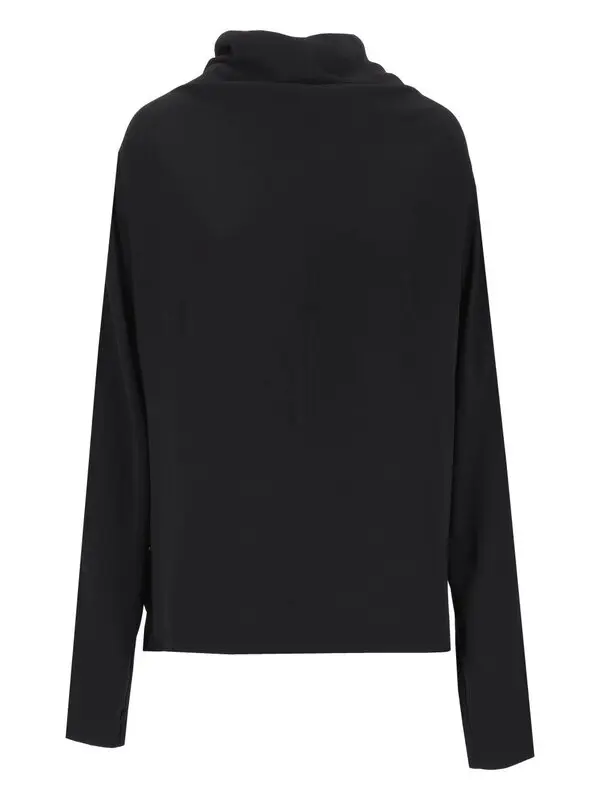 TOTEME Cowl Neck Blouse - Black