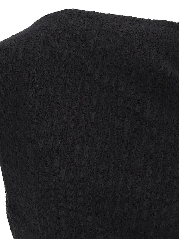 TOTEME One-shoulder Top - Black