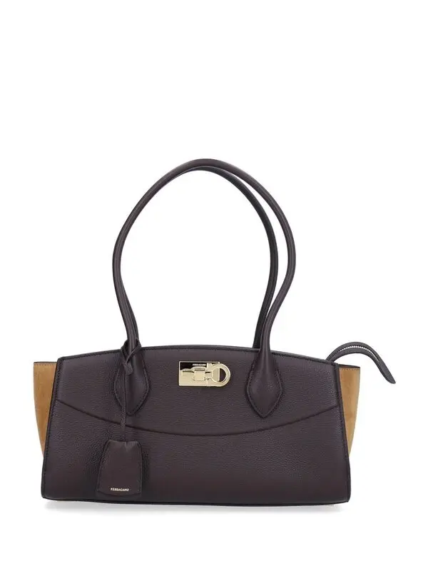 FERRAGAMO East West Shoulder Bag - Brown