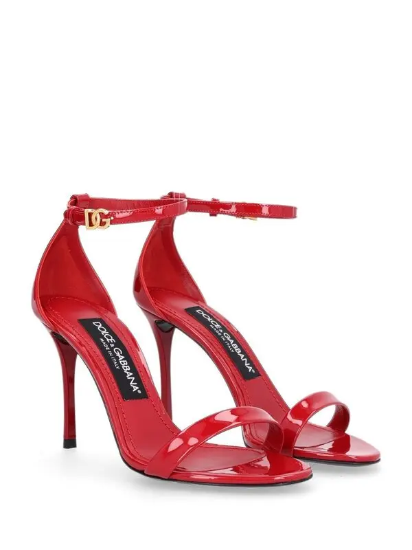 Dolce & Gabbana Patent Leather Sandal - Red