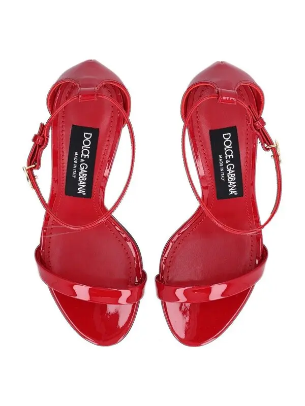 Dolce & Gabbana Patent Leather Sandal - Red