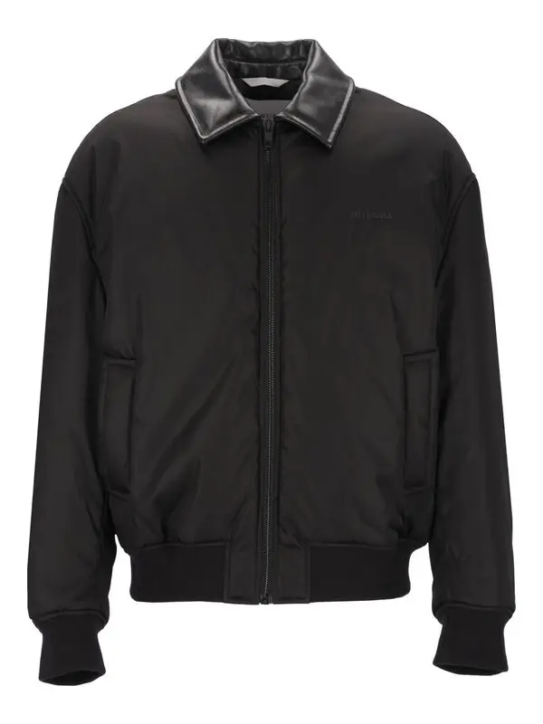 Balenciaga Twill Cocoon Bomber Jacket - Black