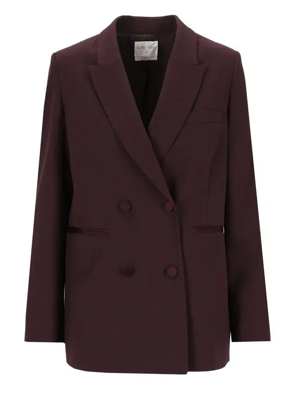 FORTE_FORTE Double-breasted Jacket - Multicolor