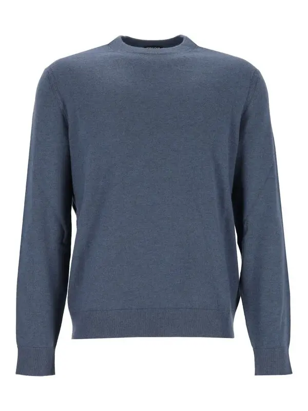 Zegna Crewneck Sweater - Blue