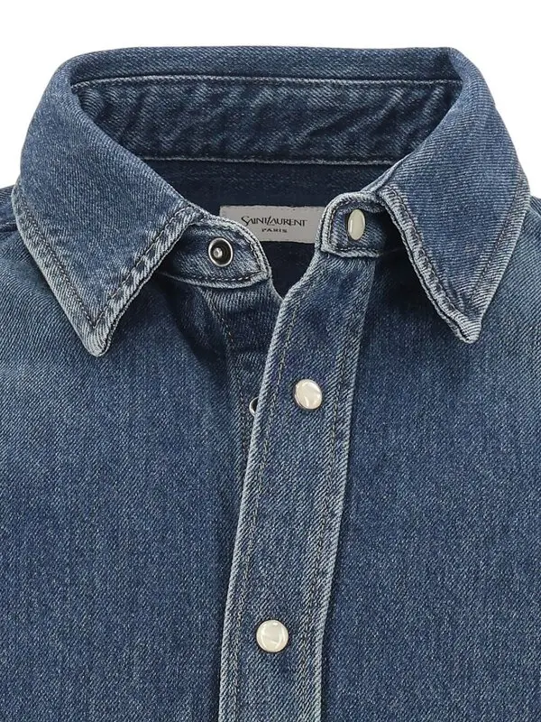 Saint Laurent Cassandre Denim Shirt