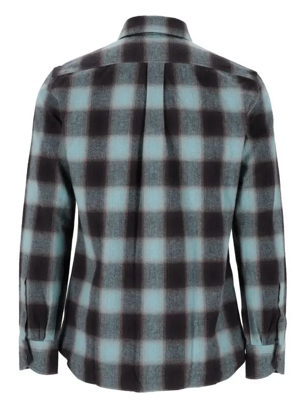TOM FORD Cotton Flannel Plaid Shirt