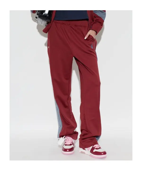 Off-White Logo Printed Straight Leg Pants