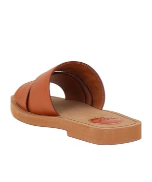 Chloé Embroidered Square-toe Slippers