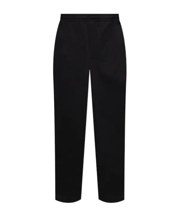 Theory Loose-fit Straight Leg Trousers - Black