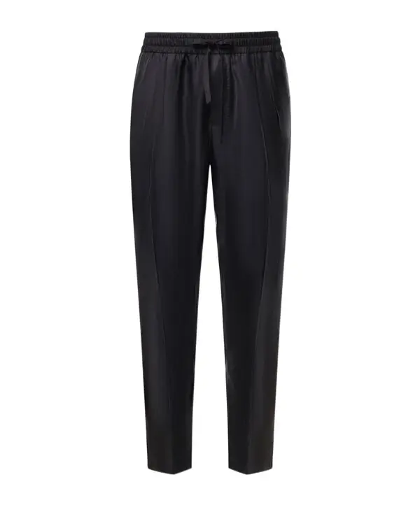 Dolce & Gabbana Dolce Gabbana Elastic Waist Pants - Black