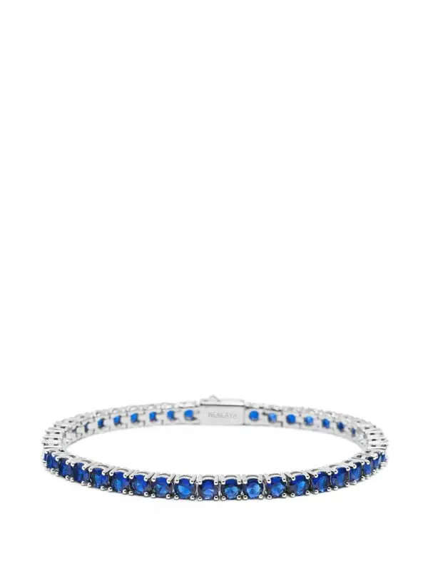NIALAYA JEWELRY Crystal-embellished Tennis Bracelet - Silver