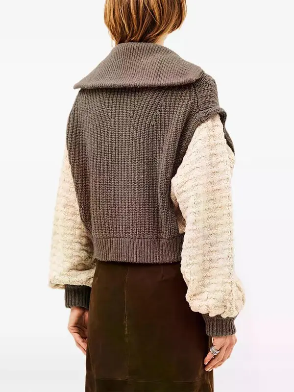 Ba&sh Essen Zip-up Cardigan