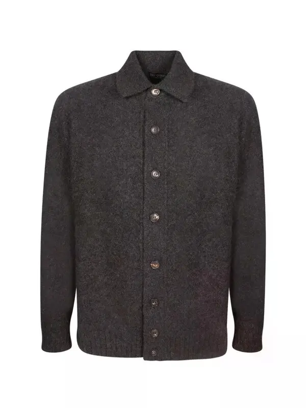 DELL'OGLIO Button-down Long-sleeve Cardigan