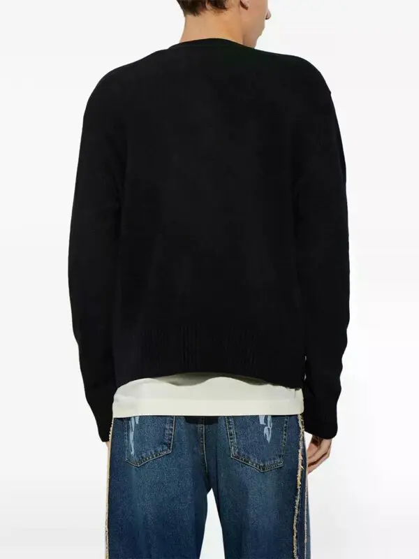 Palm Angels Logo-patch Wool Cardigan
