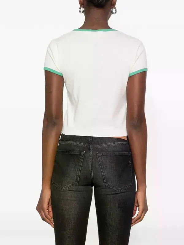 MOTHER Graphic-print Ringer T-shirt