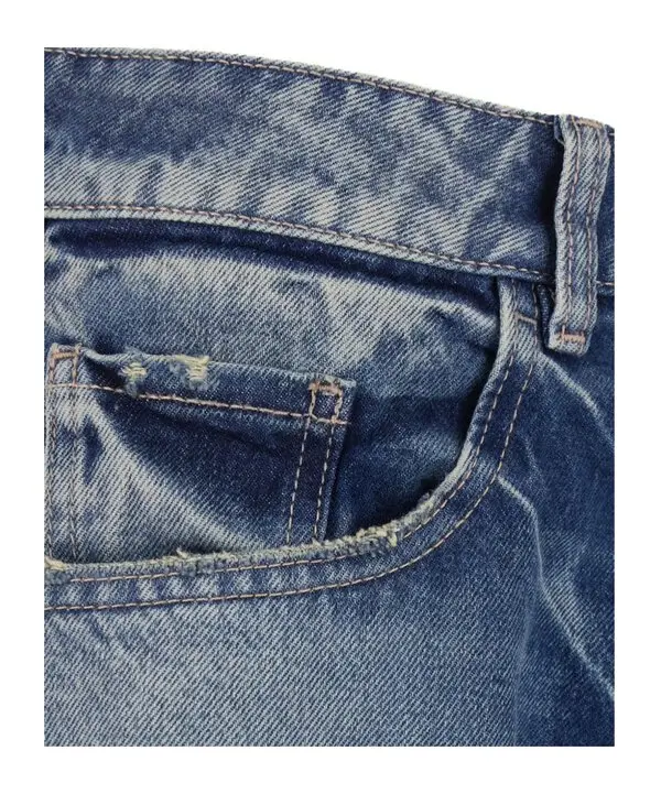 ICON DENIM LOS ANGELES High-waisted Wide-leg Jeans
