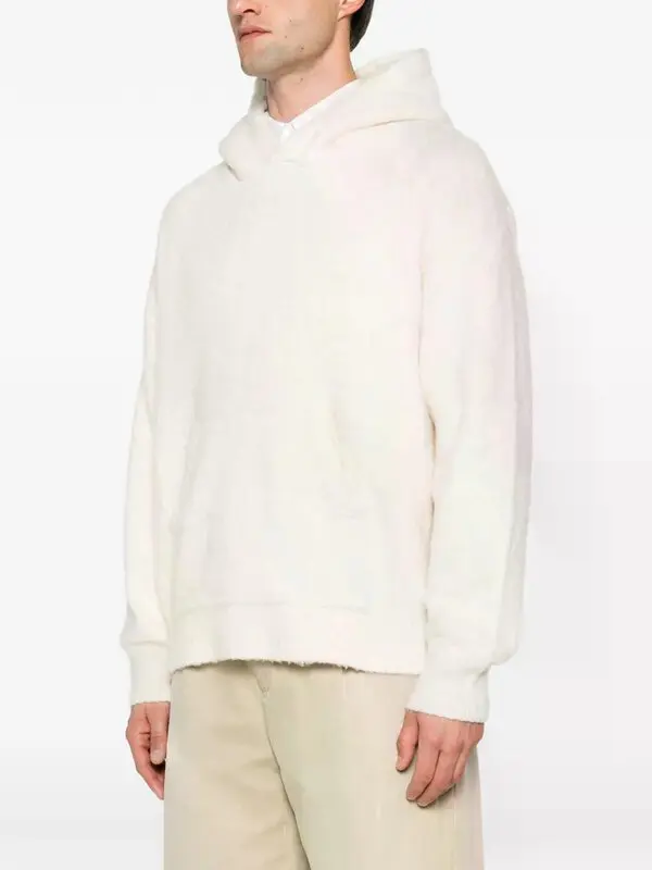 ROBERTO COLLINA Bouclé-knit Hoodie