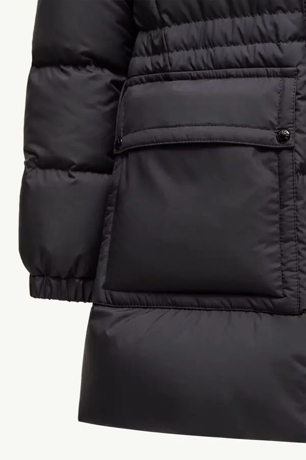 Moncler Irma Hooded Long Down Jacket