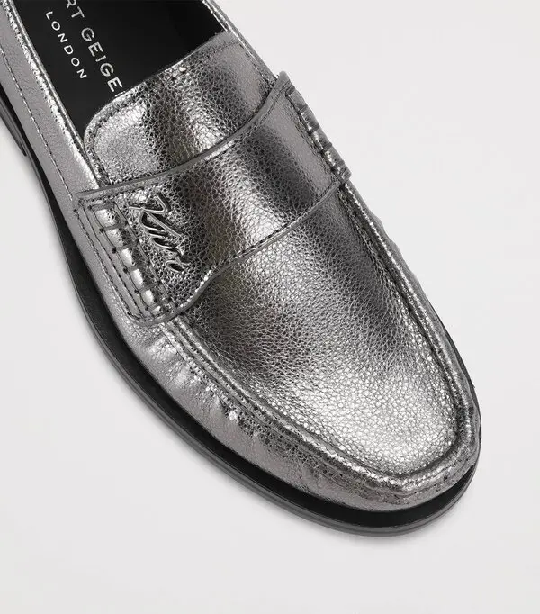 Kurt Geiger Leather Lombard Loafers