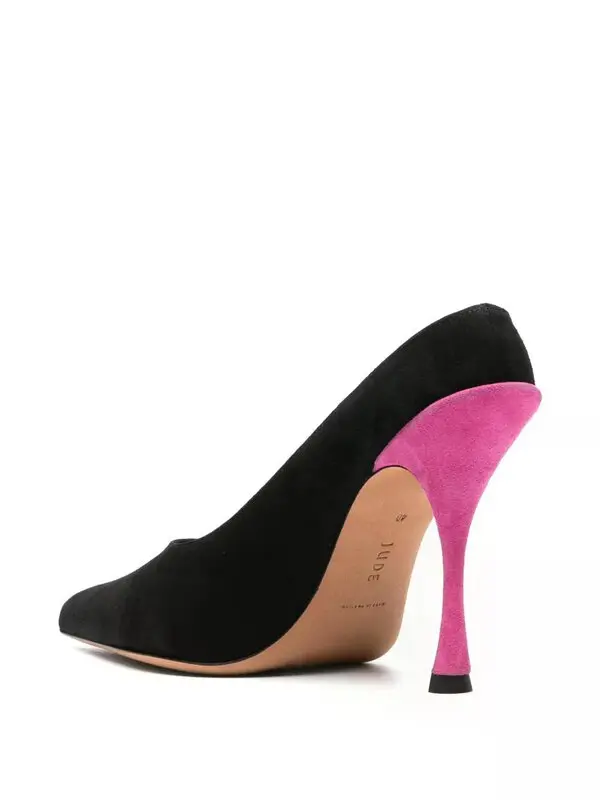 JUDE Strike Suede Pointed-toe Pumps