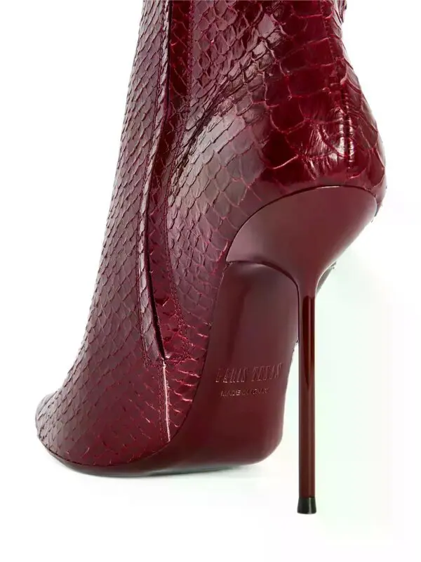 Paris Texas Lidia Python-effect Calfskin Boots