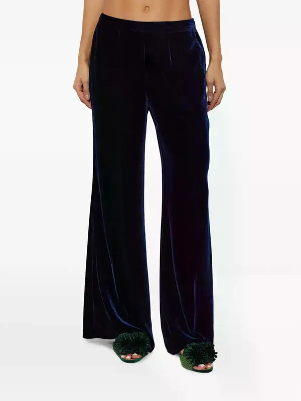 FORTE_FORTE Velvet Wide-leg Trousers