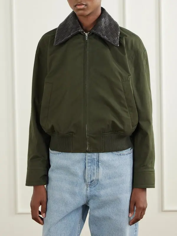 Bottega Veneta Intrecciato-trimmed Jacket