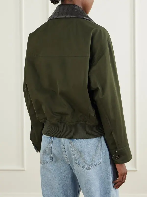 Bottega Veneta Intrecciato-trimmed Jacket