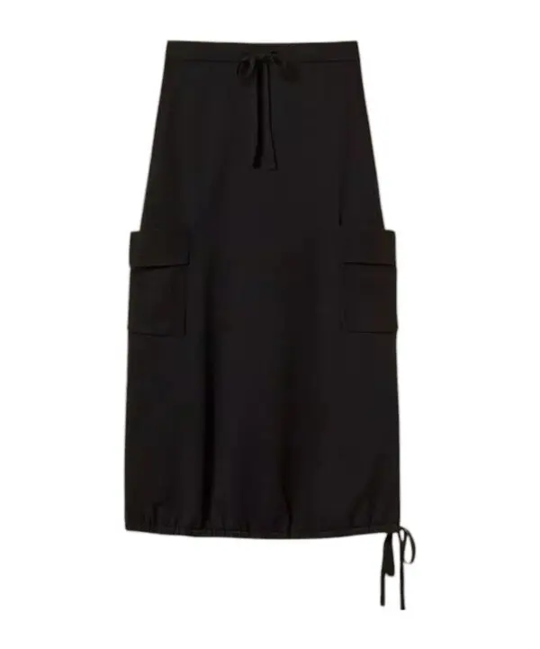 TWINSET Drawstring Skirt - Black