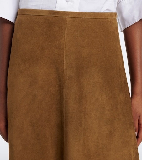 JOSEPH Suede Midi Skirt