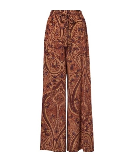 Ulla Johnson Sawyer Silk Crêpe De Chine Wide-leg Pants - Brown