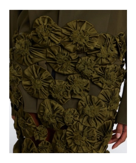 Victoria Beckham Floral-decorated Midi Dress