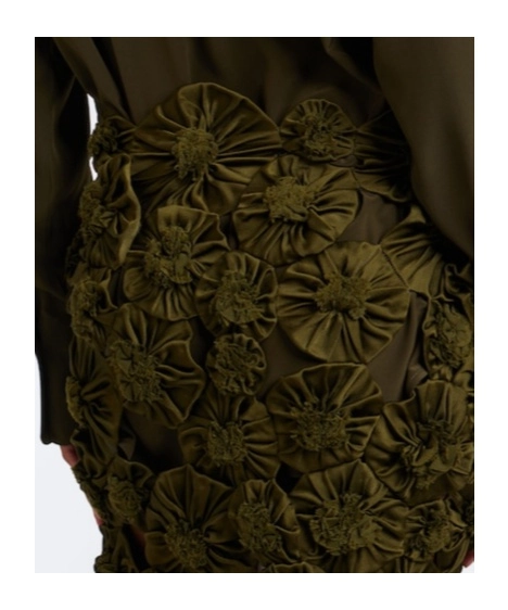 Victoria Beckham Floral-decorated Midi Dress
