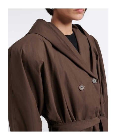 Magda Butrym Belted Hooded Cotton Jacket