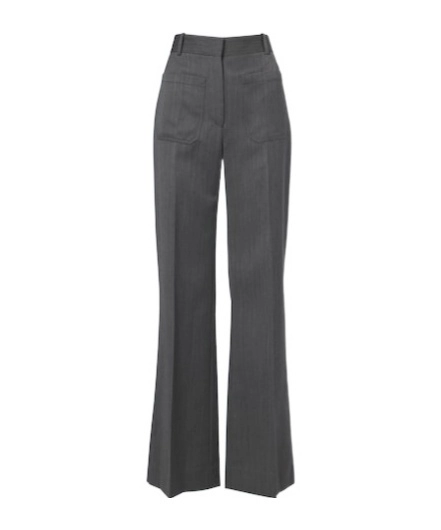 Victoria Beckham Wool Wide-leg Pants - Black