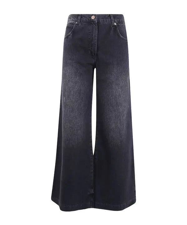 Aspesi Wide-leg Jeans - Black