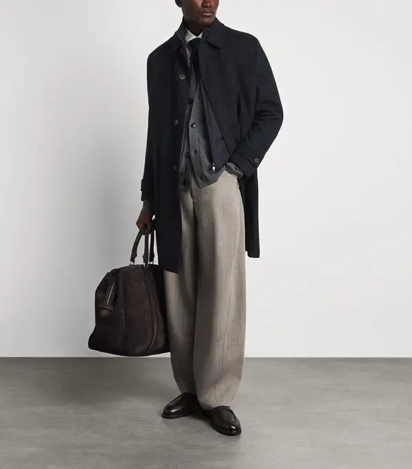 Corneliani Virgin Wool-cashmere Overcoat