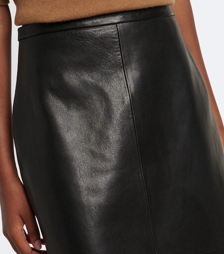 Nour Hammour Alana Leather Pencil Skirt