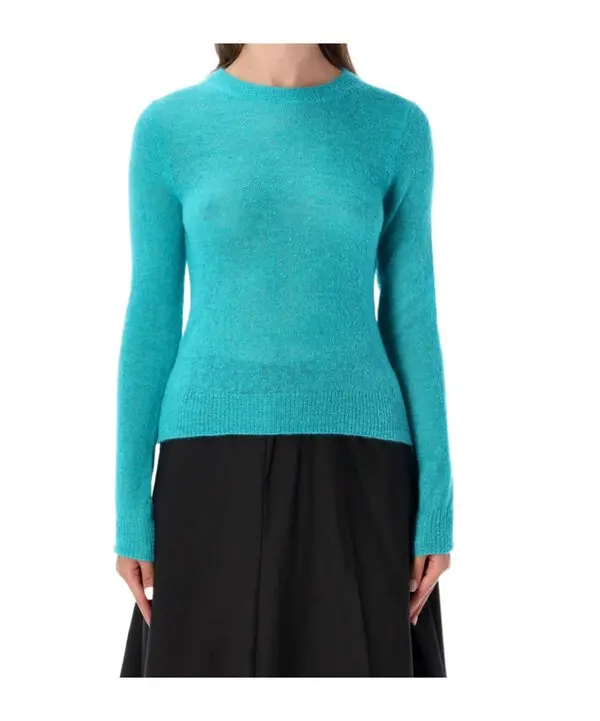 Studio Nicholson Crewneck Knitted Sweater - Topaz