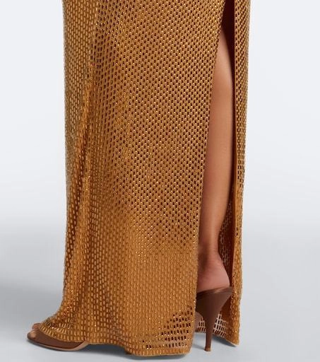 Roland Mouret Embellished Mesh Gown