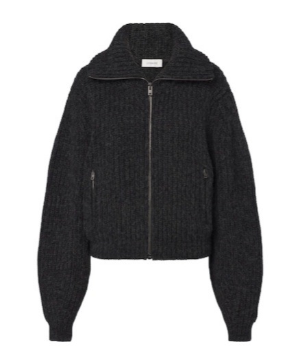 LEMAIRE Zip-up Cardigan - Grey