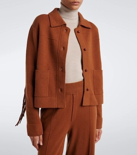 Jardin Des Orangers Fringed Wool And Cashmere Jacket