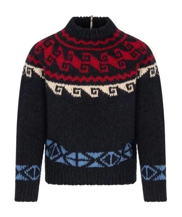 Moncler Geometric Jacquard Jumper - Multicolor