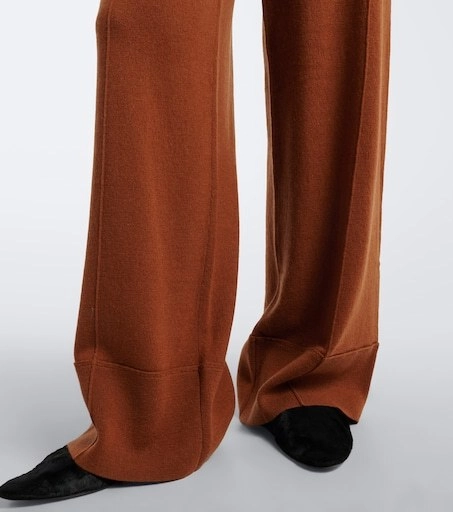 Jardin Des Orangers Wool And Cashmere Wide-leg Pants