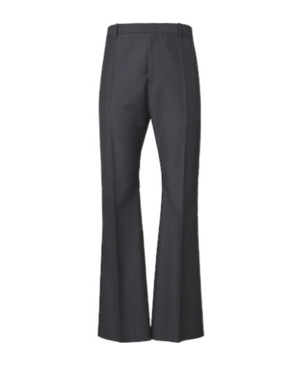 JIL SANDER Wool And Mohair Bootcut Pants - Grey