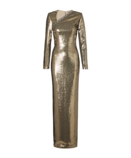 Roland Mouret Sequin Evening Dress - Brown