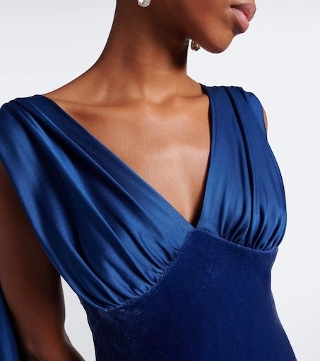 Simkhai Caped Velvet Gown