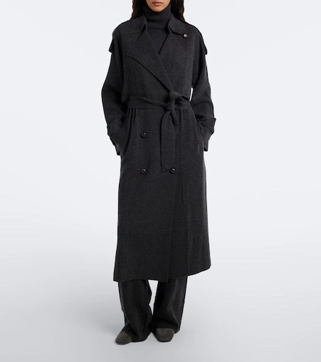 Jardin Des Orangers Belted Double-breasted Wool And Cashmere Coat