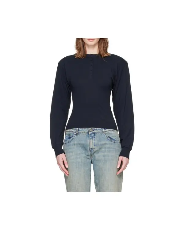 Paloma Wool Long-sleeve Polo Shirt - Blue